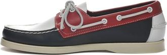 Sebago Portland Spinnaker, Chaussures Bateau Homme, Multicolore (Navy-Red-White 972), 41.5 EU (7.5)