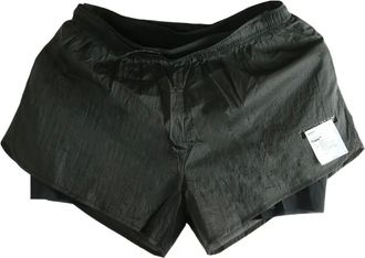 SATISFY Rippy 3 double-layer shorts - Noir
