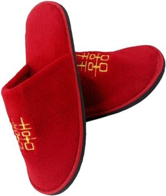 BESPORTBLE Pantoufles Rouges en Velours Corail Antid&eacute;rapantes L&eacute;g&egrave;res et Moelleuses pour Mariage Traditionnel Chinois Mari&eacute;es et Demoiselles DHonneur Usage H&ocirc;tel