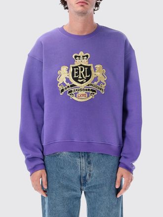ERL Sweat ras du cou en coton style universitaire avec logo blason brod&eacute;