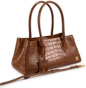 Amiri Sac &agrave; main Honey 40 en cuir croco