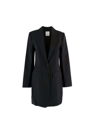 Deveaux Black Longline Single-Breasted Blazer / Jacket Size XS