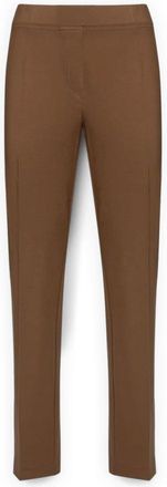 Elena Miro Femme, Pantalons, Brun, Taille: 38 FR Pantalon Coupe Slim Point de Milan