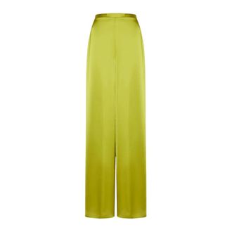 Simona Corsellini Slim Fit Hose in Grau - - Trousers - Damen - Gr&uuml;n - L