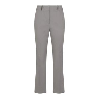 PESERICO Pantalon Femme L&eacute;ger en Gabardine - Femme - Pantalons - Gris - Taille: 46 FR
