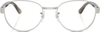 Ray-Ban Brille mit rundem Gestell - Silber