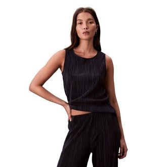 Calvin Klein Plissee Top - Blau