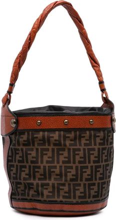 Fendi Hobo Bags - Zucca Canvas Palazzo Bucket Bag - Gr. unisize - in Braun - für Damen