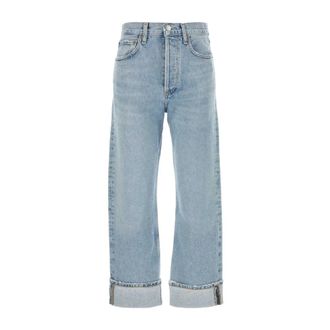 A Gold E Fran Low Slung Straight - - Jeans - Damen - Blau - W29