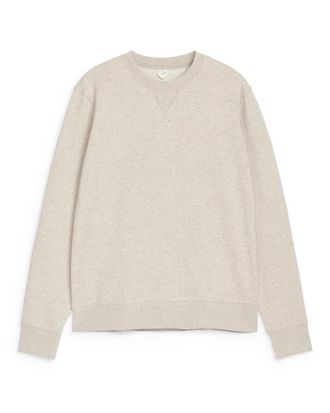 Arket Sweatshirt Aus French Terry -Beige