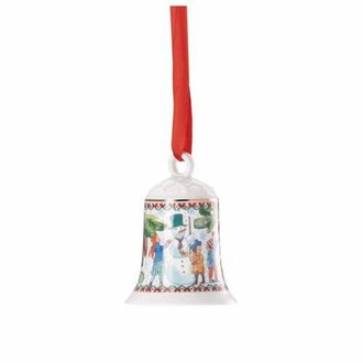 Hutschenreuther Cloche de Noël en Porcelaine - Collection 2025 - Jeux de Noël - 7 cm