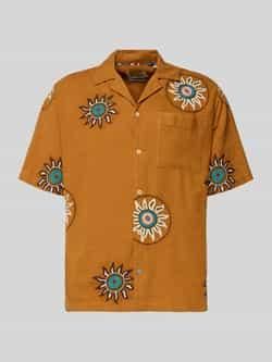 Scotch & Soda Relaxed Fit Freizeithemd aus Leinen-Viskose-Mix mit Brusttasche