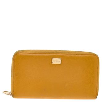 Dolce & Gabbana Pre-owned Leder Portemonnaies - - Pre-owned - Damen - Gelb - ONE SIZE