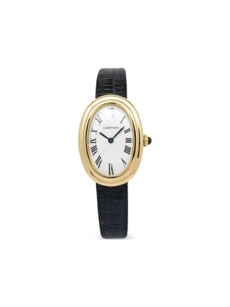 Cartier 18kt Baignoire Gelbgoldhalskette 23mm - Wei&szlig;