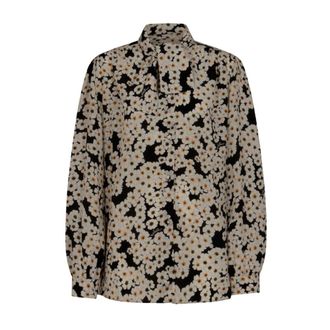 Valentino Garavani Femme, Blouses et Chemises, Multicolore, Taille: 36 FR Camicia a fiori dettaglio fiocco in seta