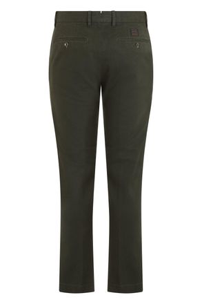 Slowear Straight-Leg Stretch Cotton Trousers - Green