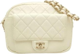 Chanel Sac bandouli&egrave;re vintage Pre-owned - Femme - Pre-owned - Beige - Taille: ONE Size
