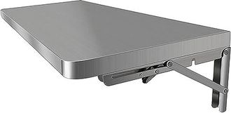 Generic Table Murale Rabattable en Acier Inoxydable,De Cuisine, Table Murale Facile A Poser,&Agrave; Rabat pour Cuisine Chambre Salon Bureau, Blanchisserie, Enfant, 