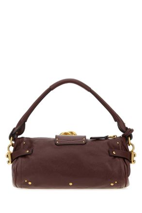 Chlo&eacute; Leather Shoulder Bag - Brown