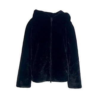P.A.R.O.S.H. Faux Fur Jacket - - Jackets - Damen - Schwarzk - XS