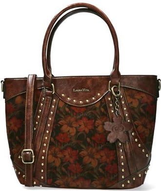 Laura Vita Sac shopping ville pour femme City shopper Amber 03, La couleur:marron
