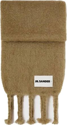 Jil Sander Femme, Accessoires, Brun, Taille: ONE Size Mohair-blend Scarf