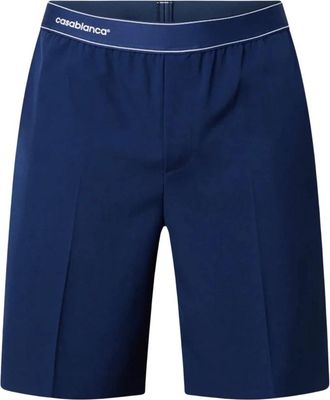 Casablanca Homme, Shorts, Bleu, Taille: XL Wool Sports Short