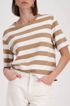 Monari T-Shirt 410126 Modisches Streifenmuster als Blickfang