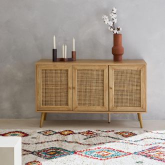 Sweeek Credenza In Cannage 3 Ante, 120cm