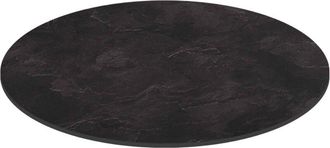 Oviala Plateau de table de jardin rond HPL 70 cm ardoise