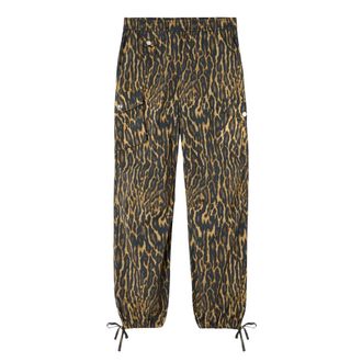 Ganni Bedruckte Cargo-Hose aus Stretch-Baumwolle - - Trousers - Damen - Gr&uuml;n - M