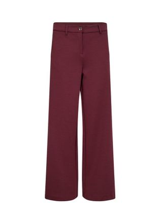 Soyaconcept Damen Hose SC-Daniela, Einfarbig, Stoffhose, Wide Leg, Dark Red, 42