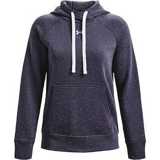 Under Armour Sweat &agrave; Capuche Rival en Polaire pour Femme, (558) Acier tremp&eacute; / / Blanc, Small