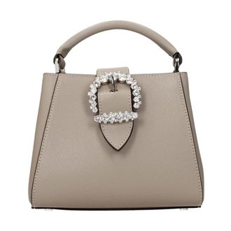 Jimmy Choo London Sac Ch&eacute;risi &agrave; poign&eacute;e sup&eacute;rieure avec boucle orn&eacute;e - Femme - Sacs - Gris - Taille: ONE Size