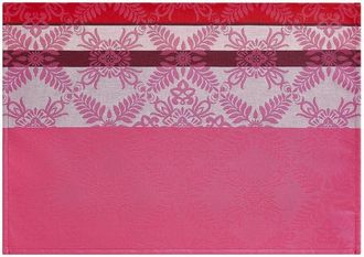 Le Jacquard Fran&ccedil;ais Le Jacquard Fran&ccedil;ais Beschichtete Tischsets (2X Set) Mumbai Fuchsia 36x50 cm Baumwolle