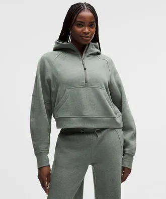 lululemon Sweat &agrave; capuche Scuba Oversized demi-zipp&eacute; pour Femmes - Taille XL/2XL