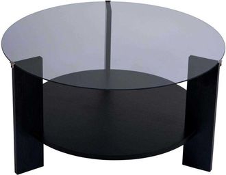 Asir Group LLC Asir Group Llc - Table basse ronde en verre Clara