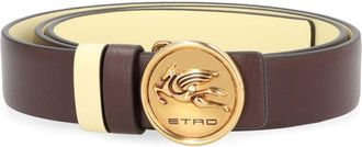 Etro Wendbarer Gürtel mit Pegaso-Schnalle - Braun