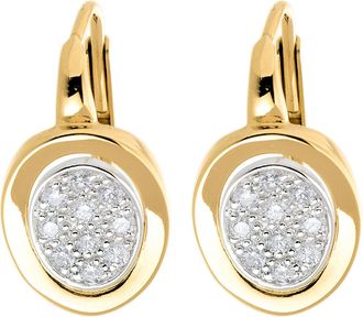 Edenly Diamant-Ohrringe Alcôve in Weiss- und Gelbgold - 0.24 Karat - 20 Diamanten