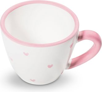 Gmundner Keramik Herzerl Rosa Geschirr, Espressotasse Gourmet (0,06L), handgemacht in Österreich