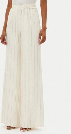 Kontatto Palazzohose MA3008C Écru Wide Leg