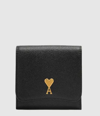 Ami Portefeuille Compact Paris Paris Noir