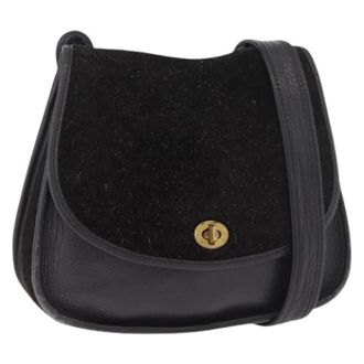 Coach Pre-owned Suede Shoulder Bag - - Pre-owned - Damen - Schwarzk - ONE SIZE
