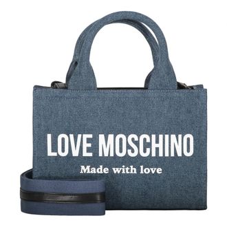 Love Moschino Femme, Sacs, Bleu, Taille: ONE Size Sac &agrave; main en denim