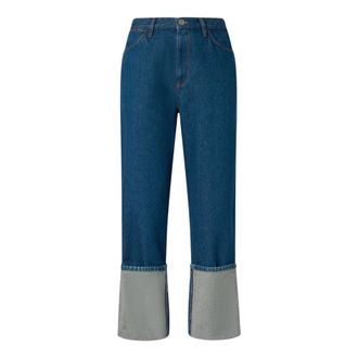 Pinko Straight Fit Denim Jeans mit Stickerei - - Jeans - Damen - Blau - W28