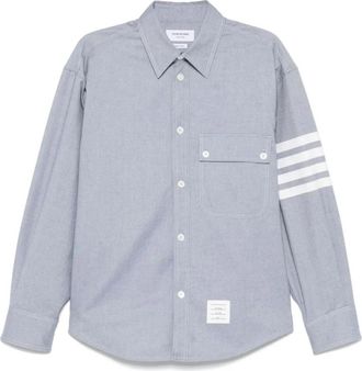 Thom Browne Homme, Chemises, Bleu, Taille: M Casual Chemises