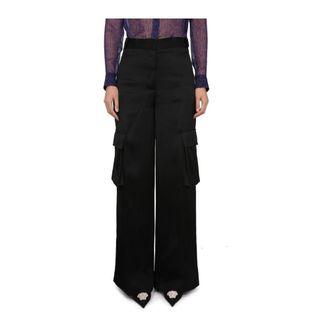 Versace Wide Leg Cargo Pants - - Trousers - Damen - Schwarzk - L