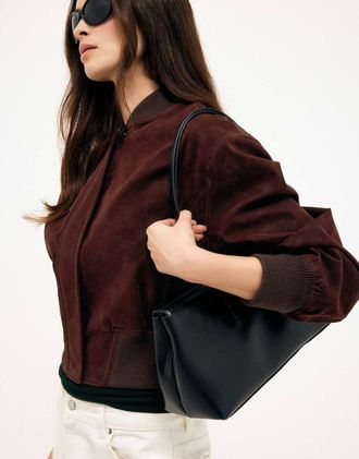 NA-KD veste bomber bordeaux-Rouge