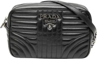 Prada Pre-owned Diagramme Cross Body Bag - - Pre-owned - Damen - Schwarzk - ONE SIZE