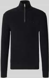 Replay Slim Fit Pullover aus reiner Baumwolle in Strick-Optik